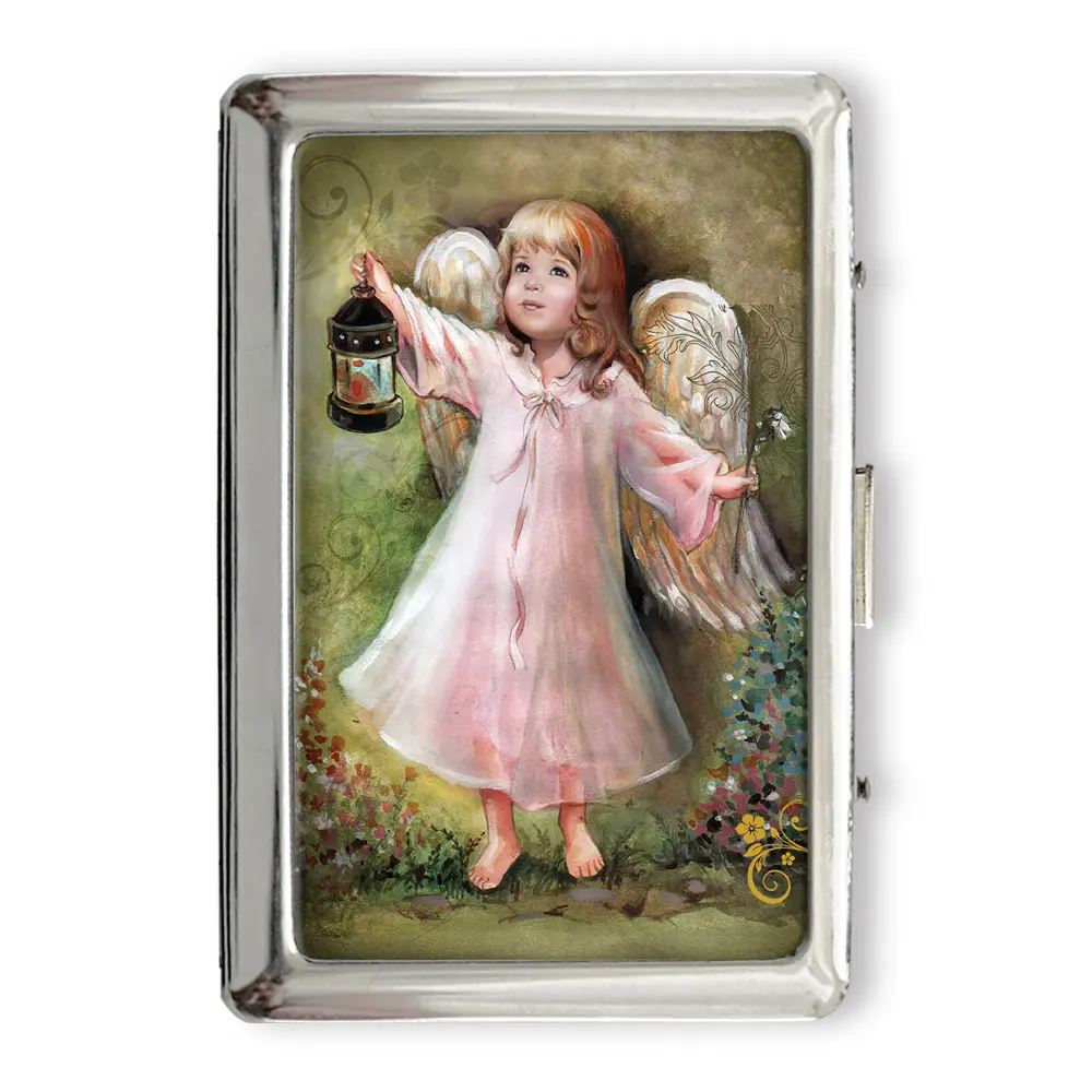 Angel Lamp : Coin Bank Catholic Religious Esoteric Victorian Gift