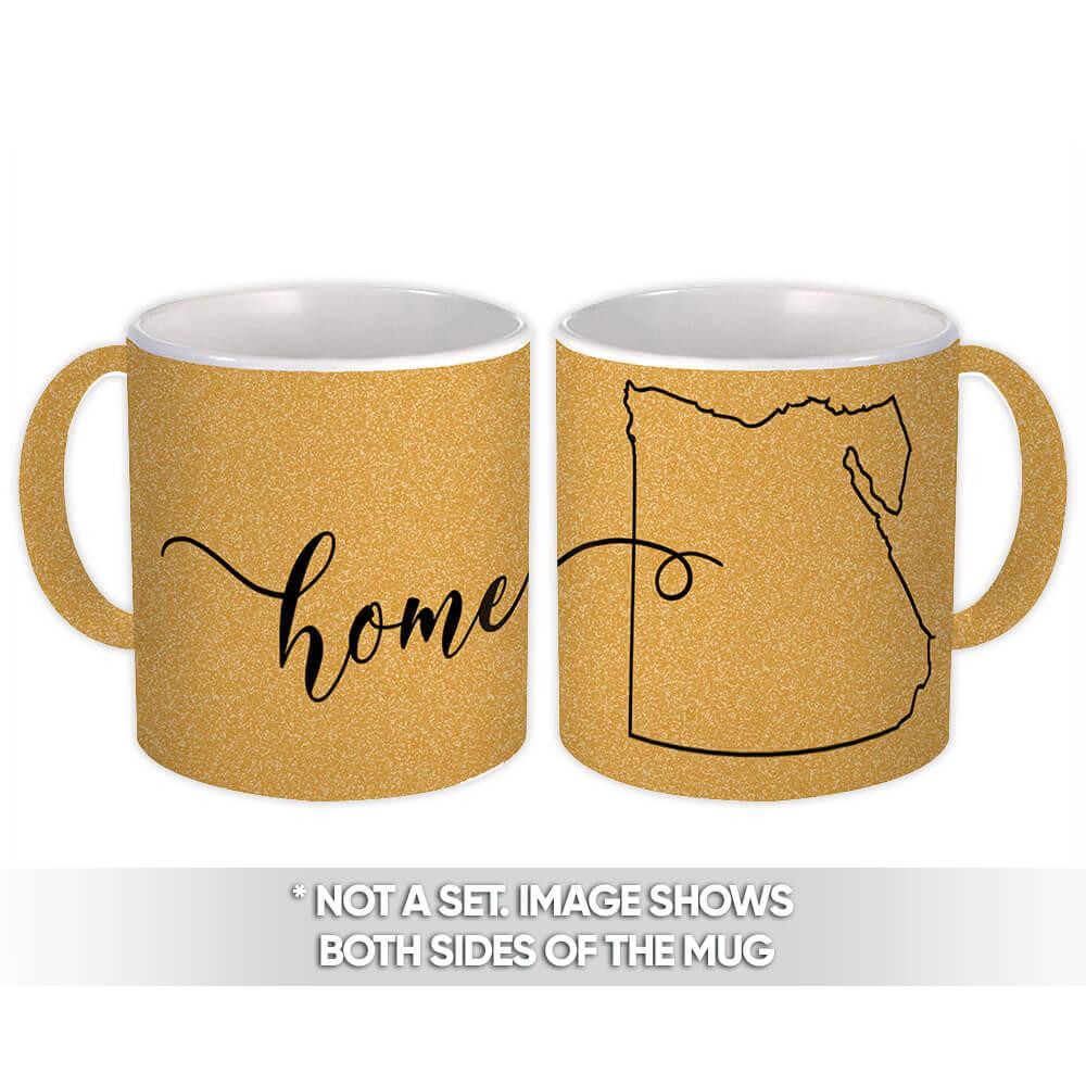 Gift Mug : Egypt Home Map Egiptian Epat Country Souvenir Outline Flag ...