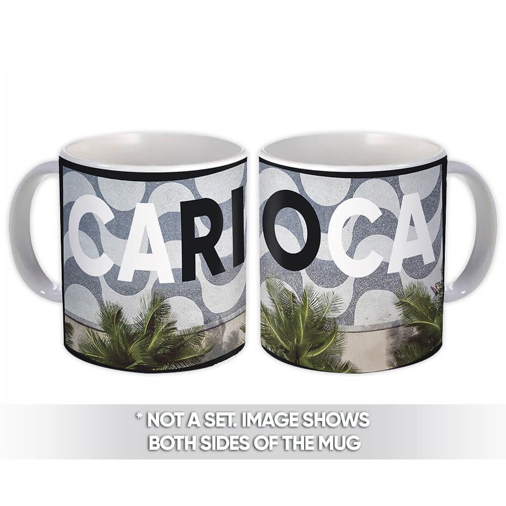 Gift Mug : Rio Sidewalk Carioca de Janeiro Copacabana Brazil | eBay