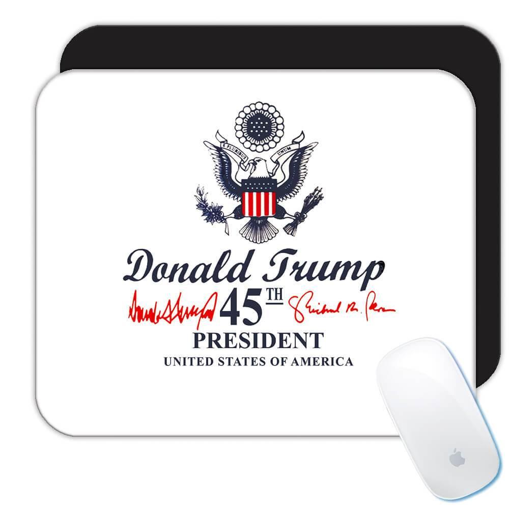 Gift Mousepad : Donald Trump 45th President USA Crest Flag Eagle Presidential | eBay