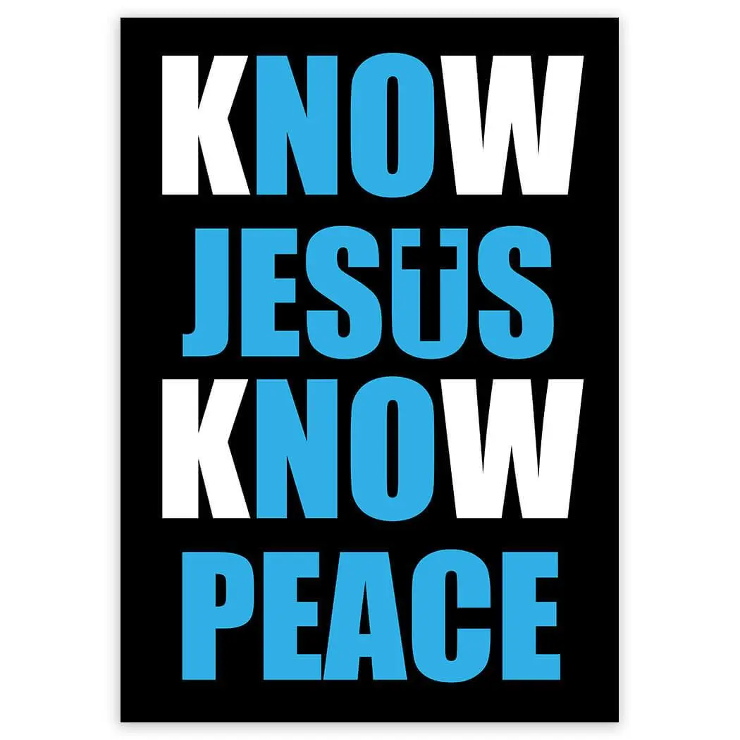 Stickers - Christian - Know Jesus Know Peace