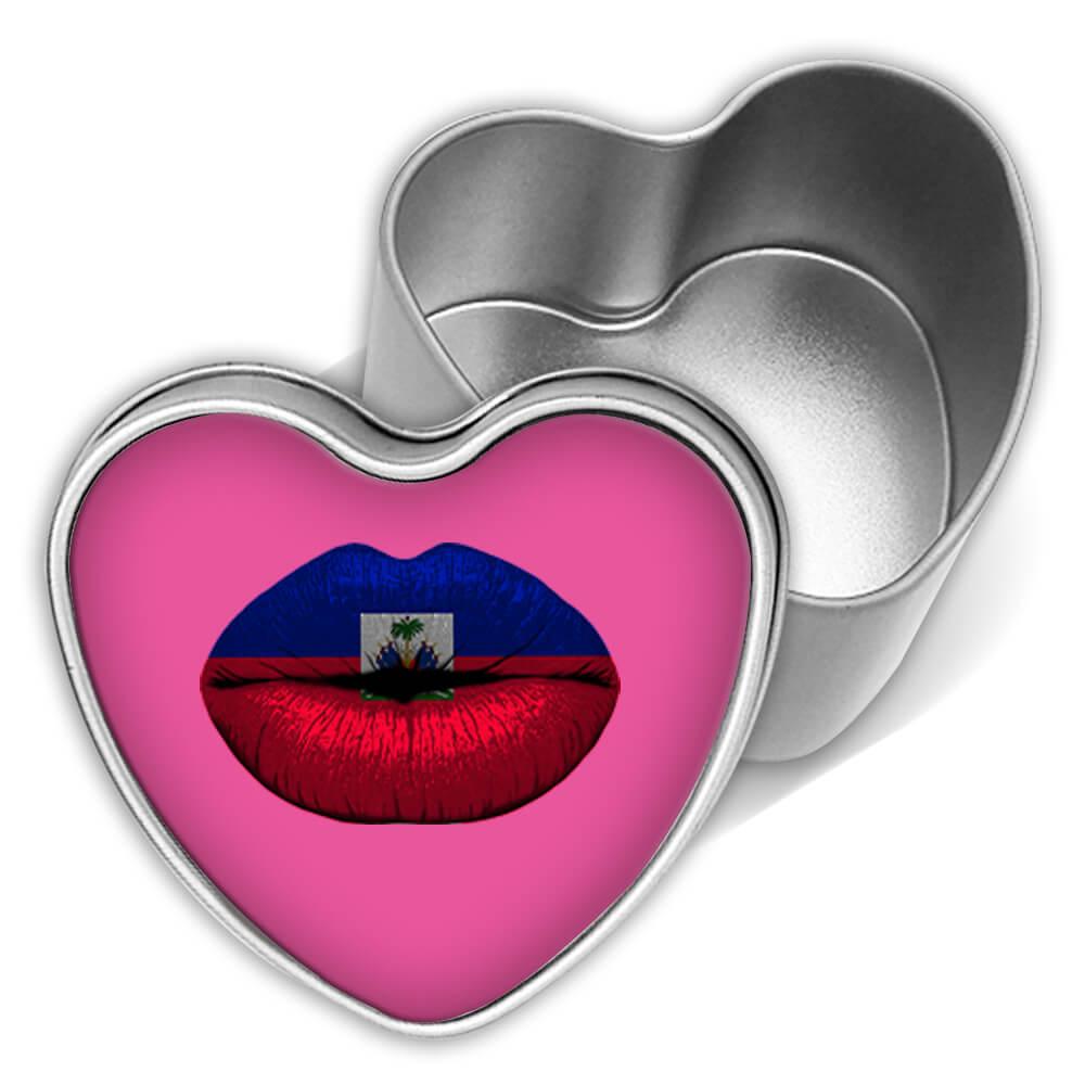 Heart - Haiti - Lips Haitian Flag
