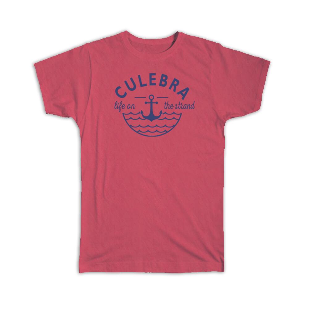 Gift T-Shirt : Culebra Life on the Strand Beach Travel Souvenir Puerto ...